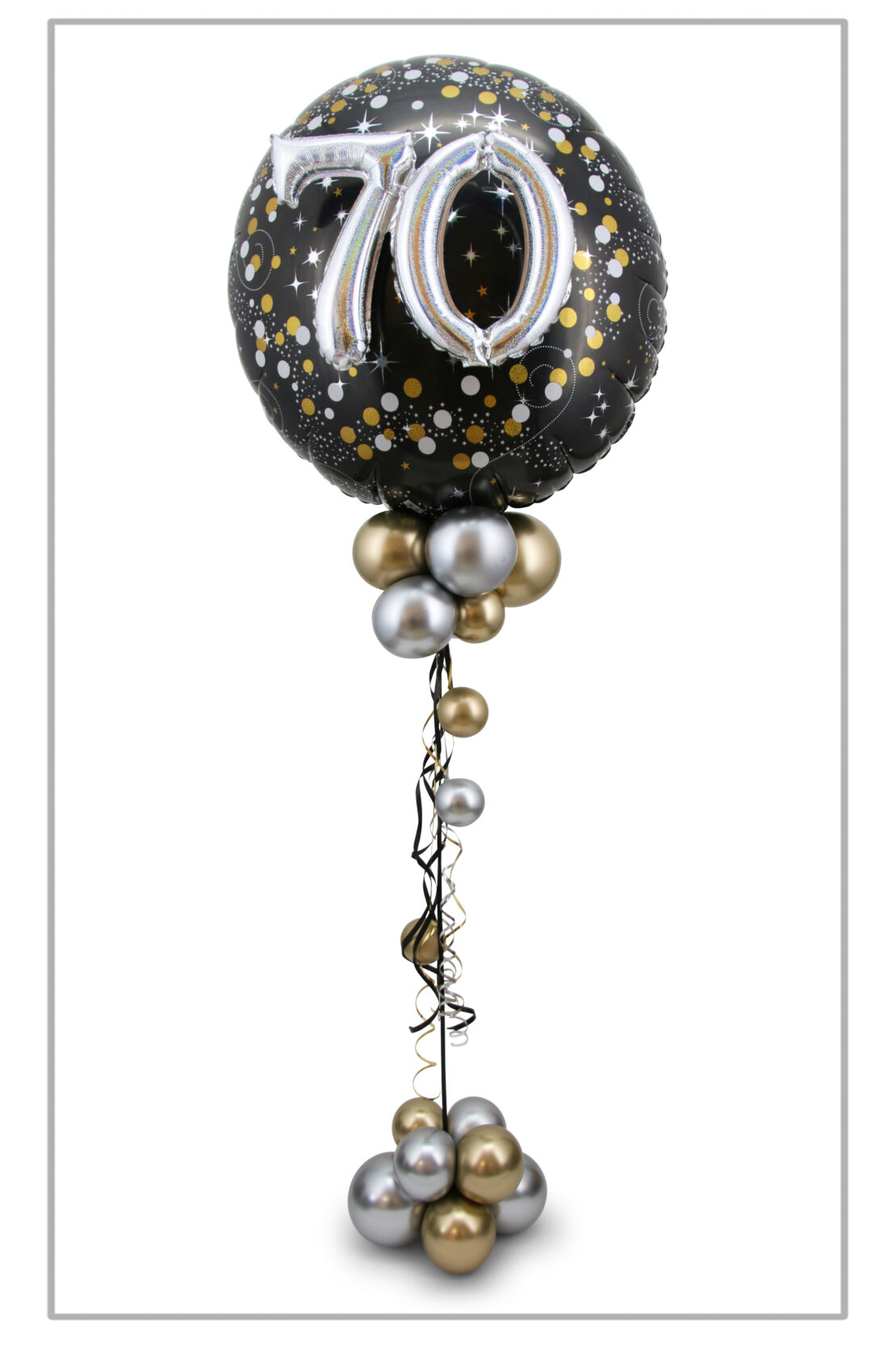 3D Geburtstagsballon Glamour 70 Jahre – Ballon-Werkstatt Landshut